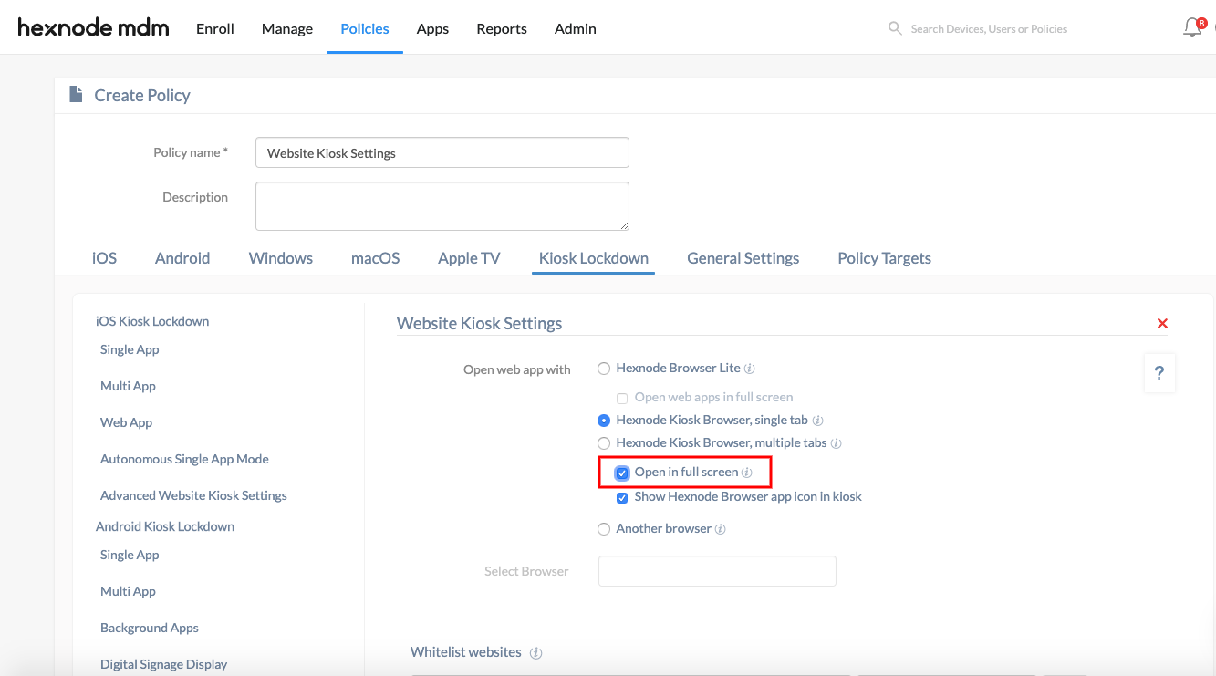 Whats New In Hexnode Browser Unified Endpoint Management Community Hexnode Connect