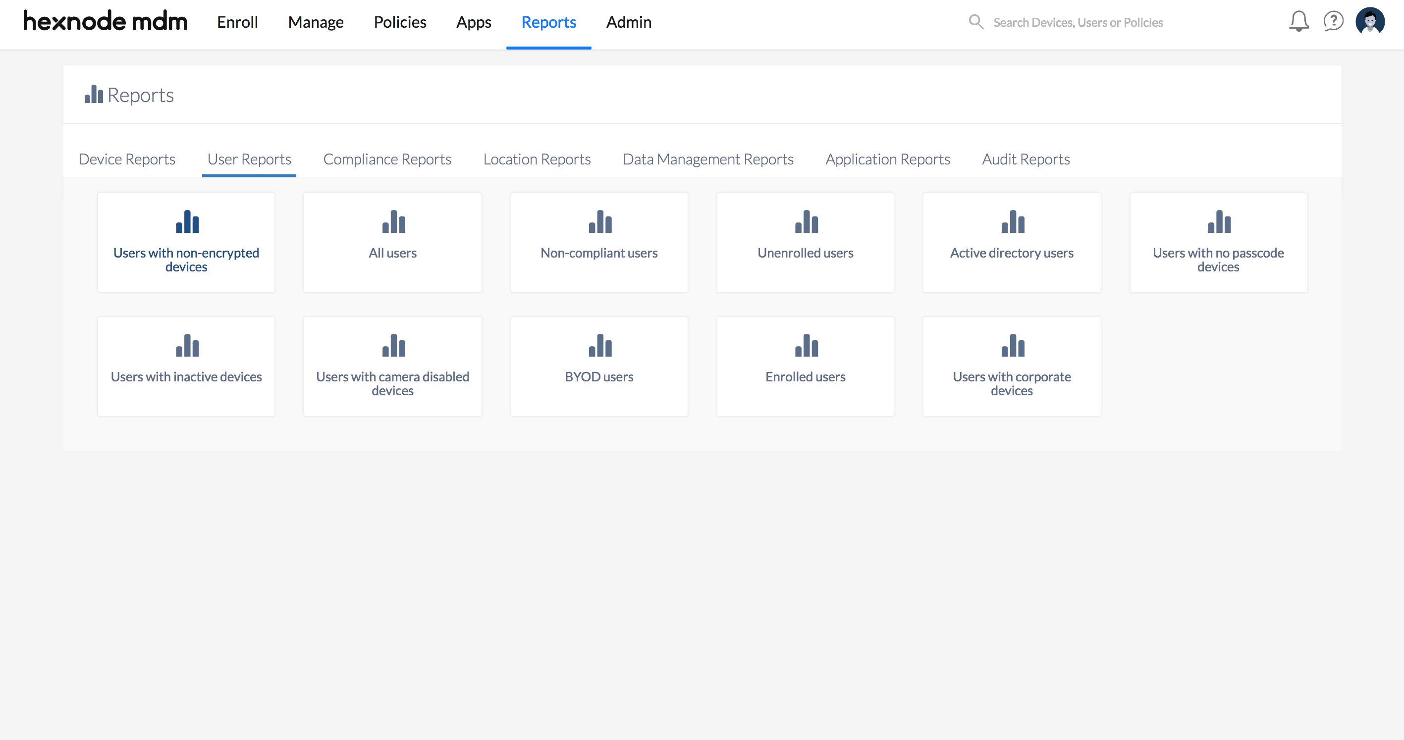Manage User Reports in Hexnode UEM - Hexnode Help Center Manage User Reports in Hexnode UEM - Hexnode Help Center