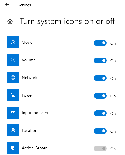 Script To Turn System Icons Onoff On Windows Devices Hexnode Help Center